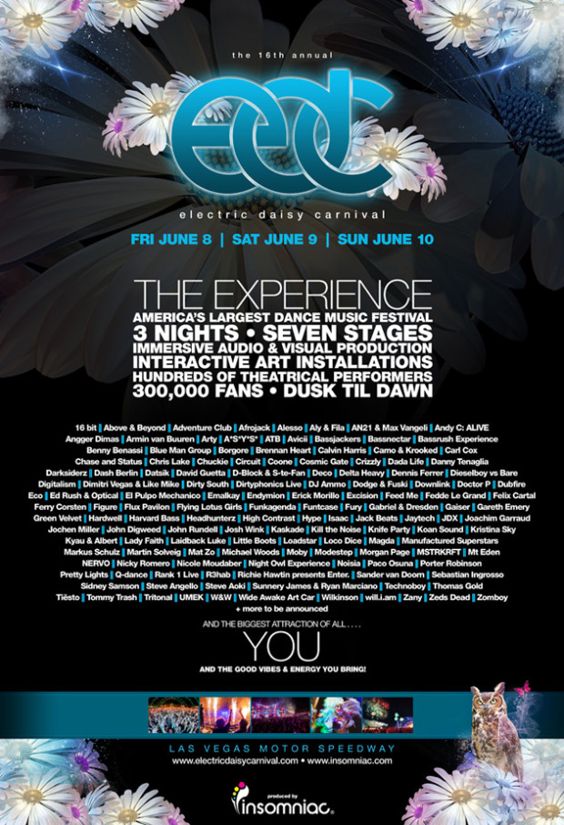 EDC Las Vegas 2012 Lineup [Phase One: UPDATED] | RaverRafting