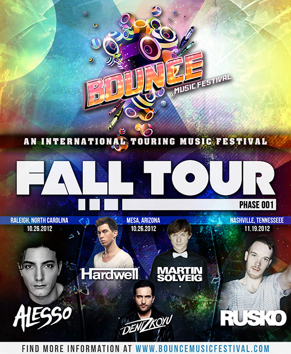Bounce Music Festival Announces Phase One: Raleigh, Mesa and Nashville ...