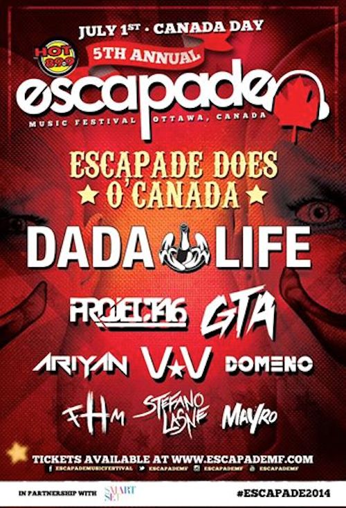Ottawa: Escapade Music Festival Reveals Phase 1 Headliners + Canada Day ...